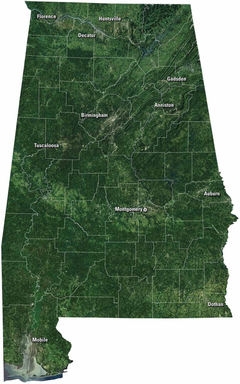 Alabama County Map - US Maps