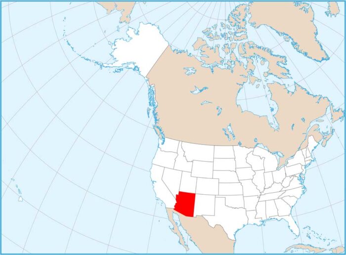Arizona Lakes and Rivers Map - US Maps
