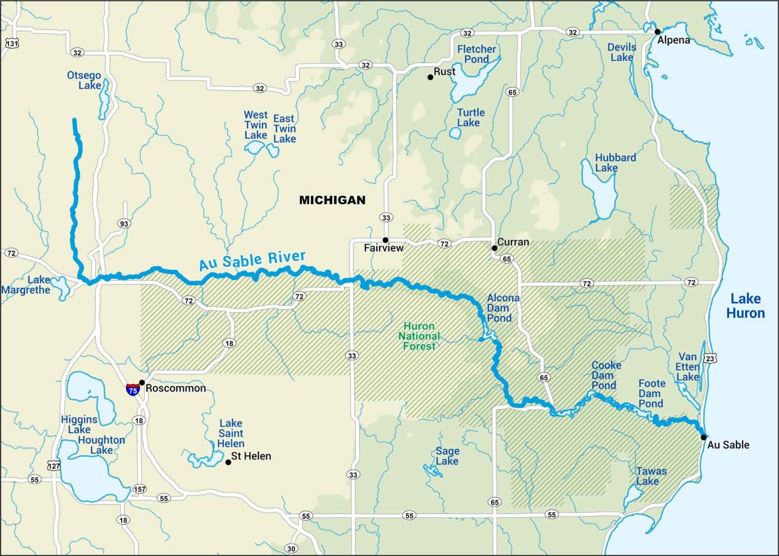 Erie Canal Map - US Maps