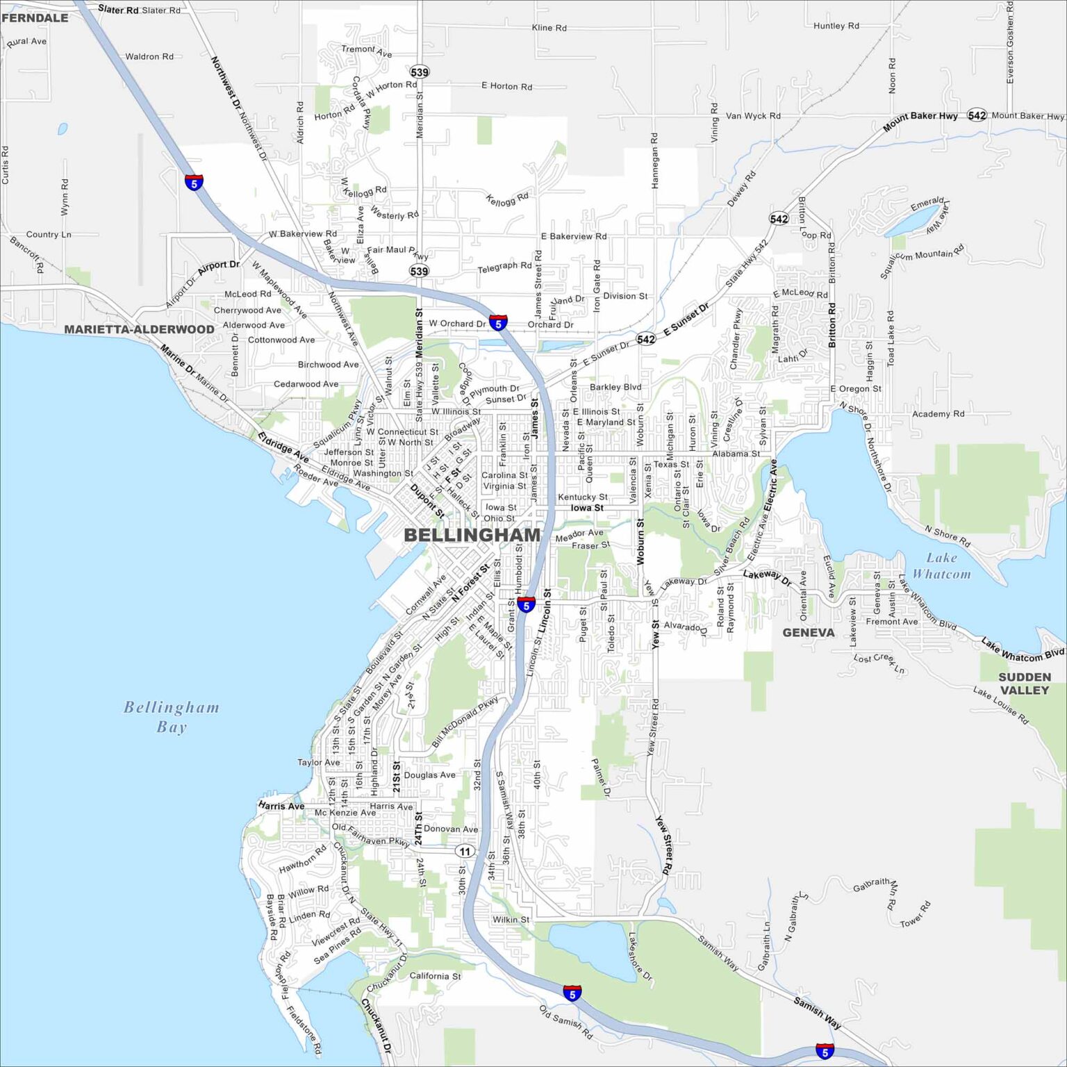 Map of Washington State - US Maps