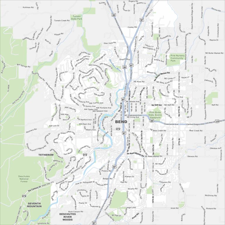 Map of Pendleton, Oregon - US Maps