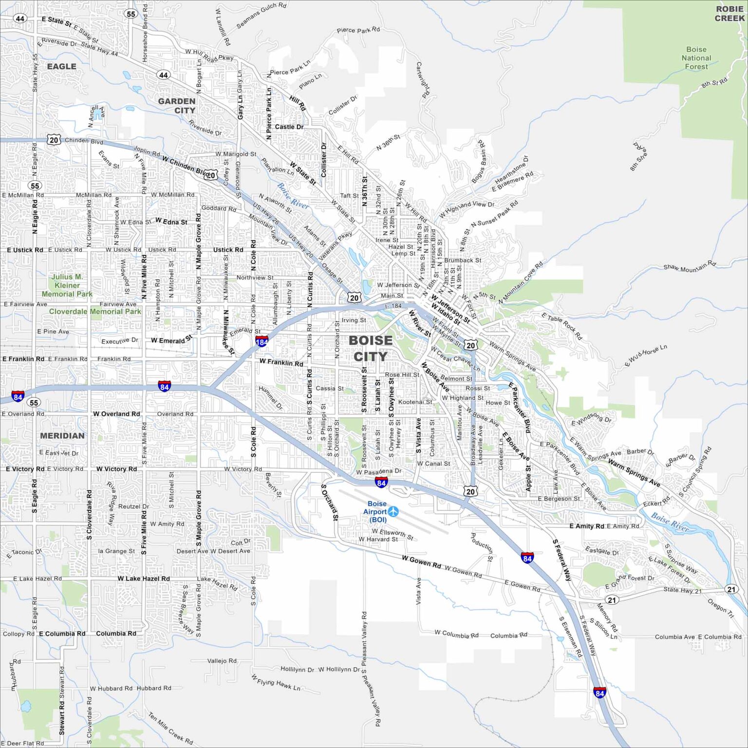 Map of Meridian, Idaho - US Maps