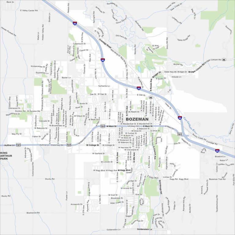 Map of Bozeman, Montana - US Maps