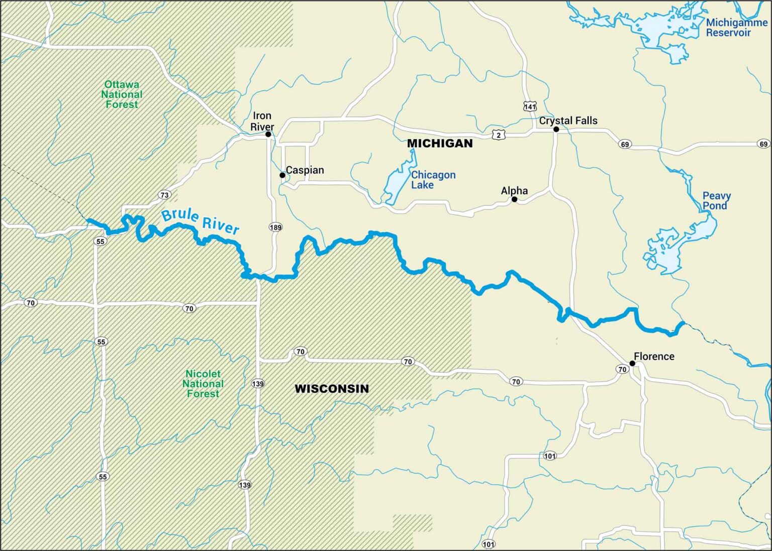 Red River Map - US Maps