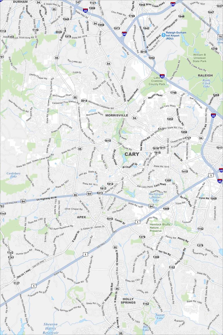 Map of North Carolina - US Maps