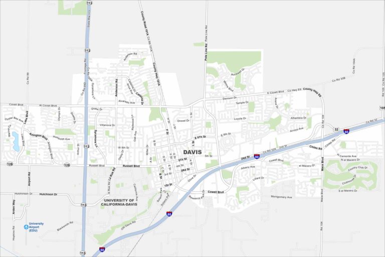 Map of Davis, California - US Maps