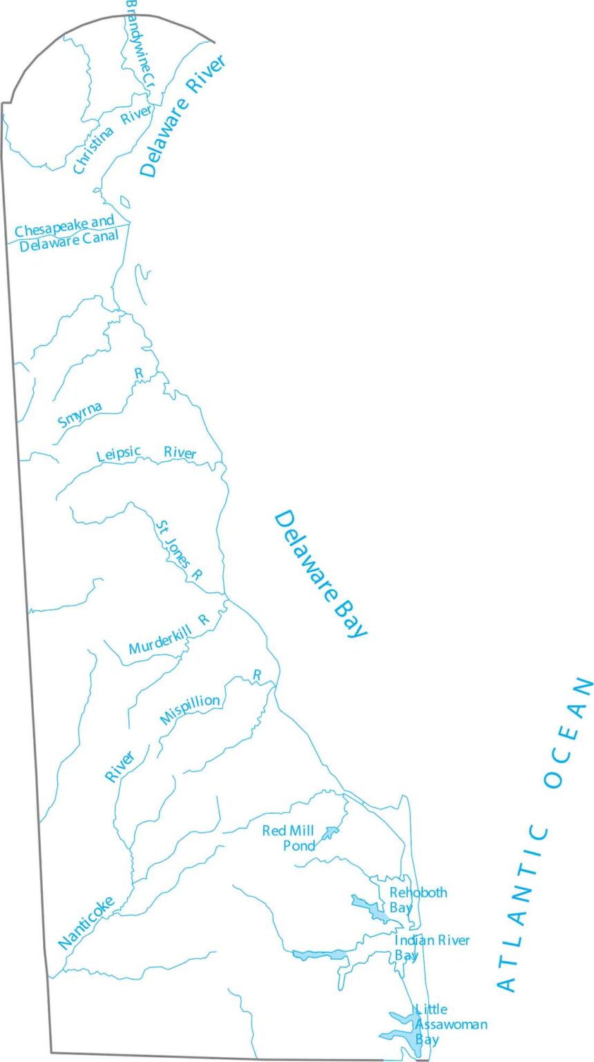Alabama Lakes and Rivers Map - US Maps