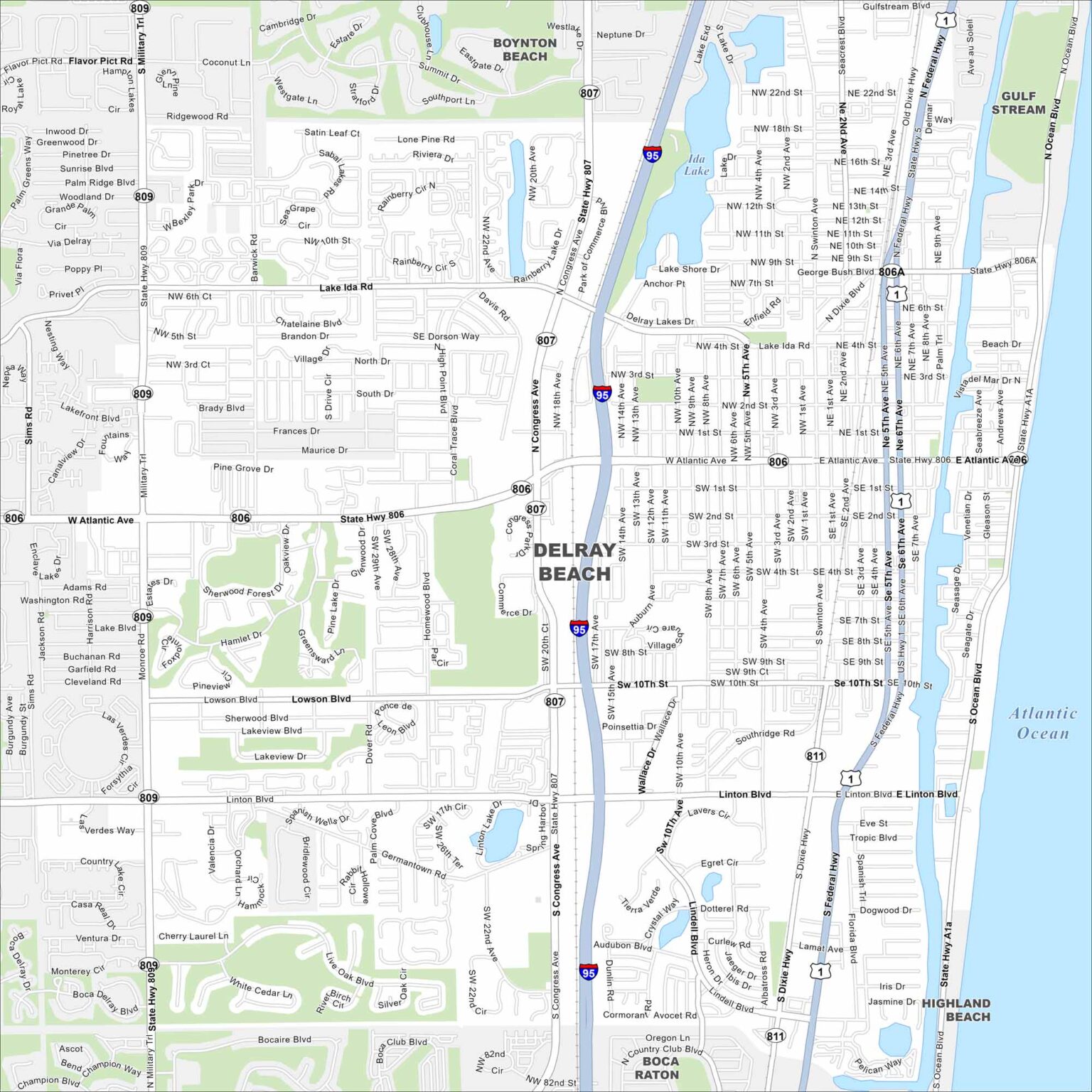 Map of Delray Beach, Florida - US Maps