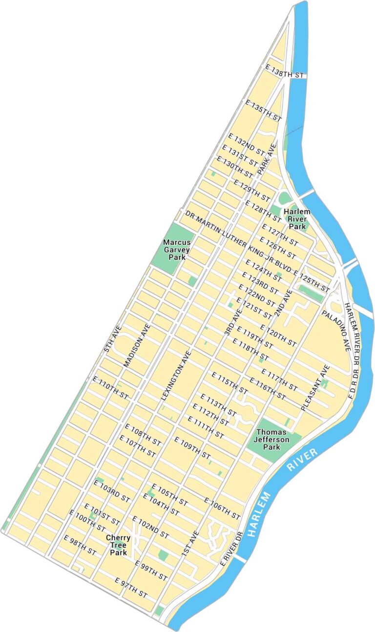 Tribeca Map, New York - US Maps