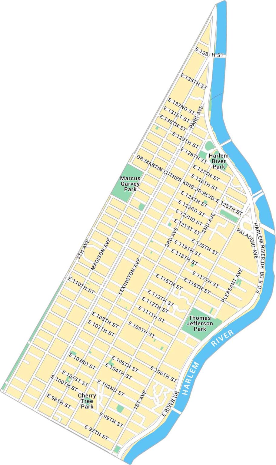 Tribeca Map, New York - US Maps