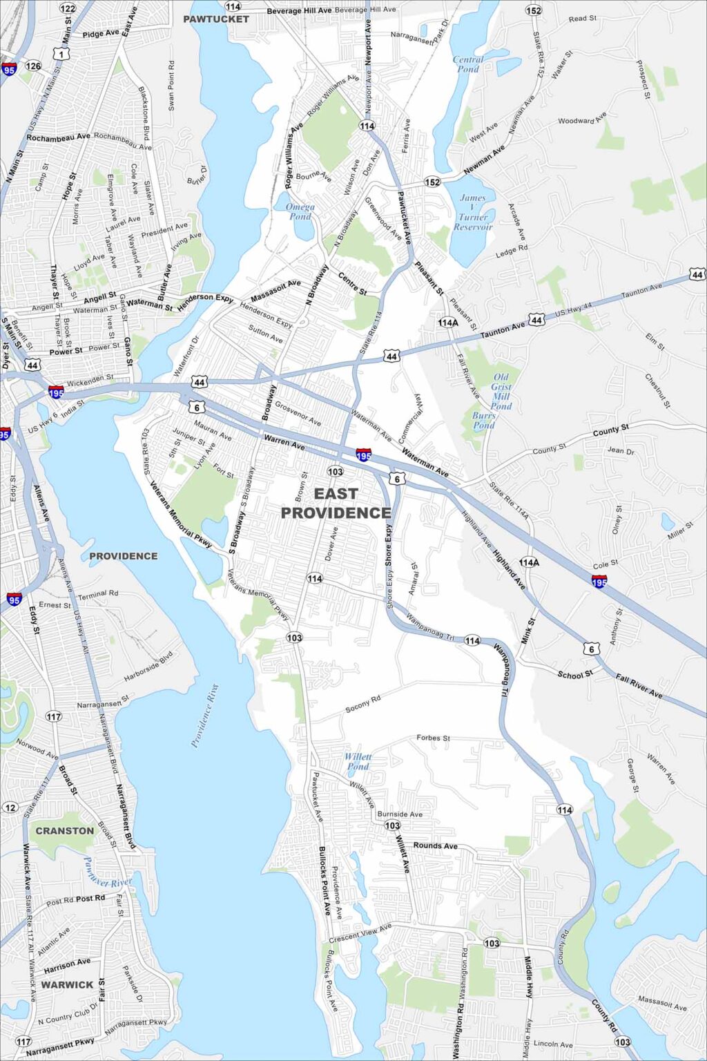 Map of Rhode Island - US Maps