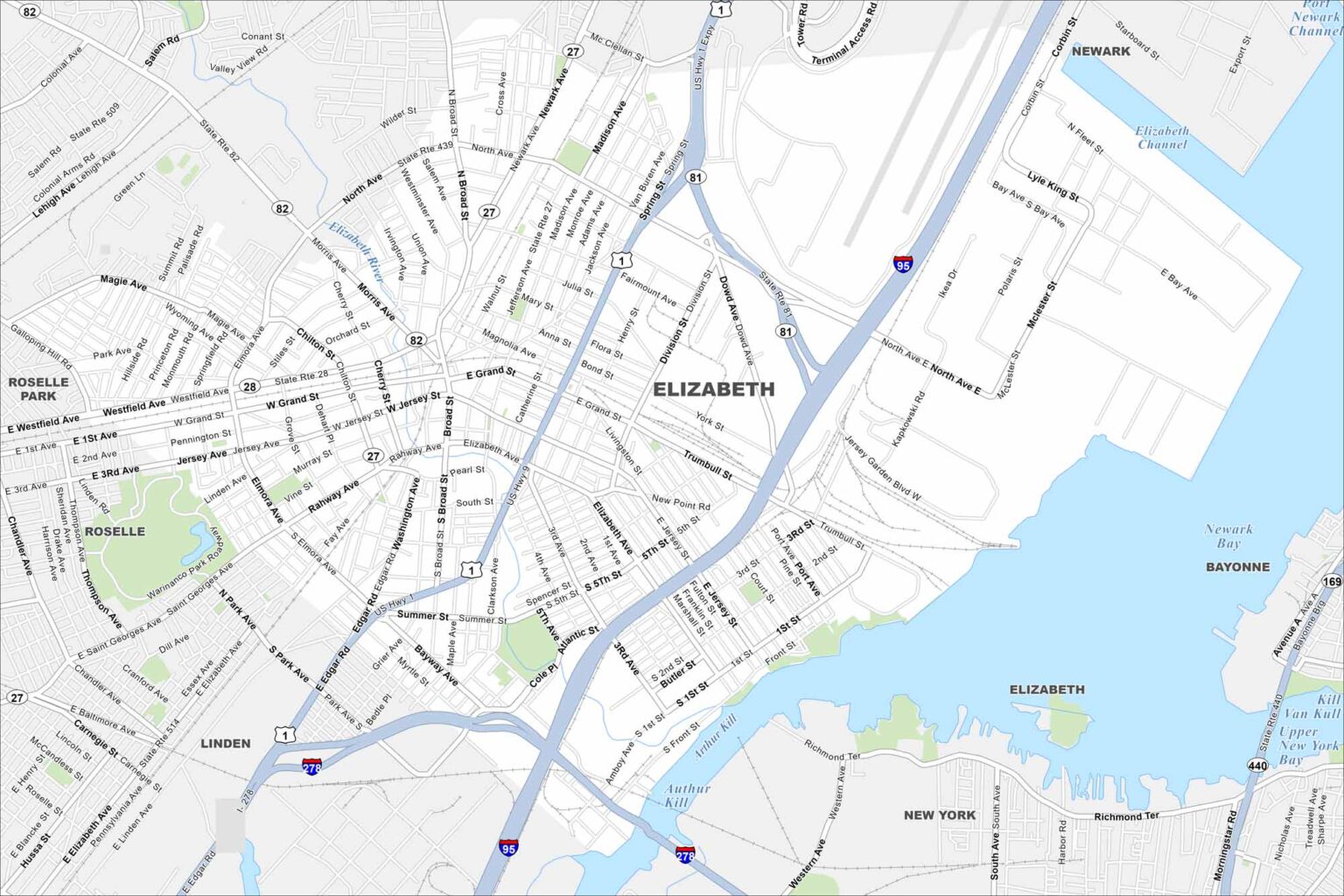 Map of Asbury Park, New Jersey - US Maps