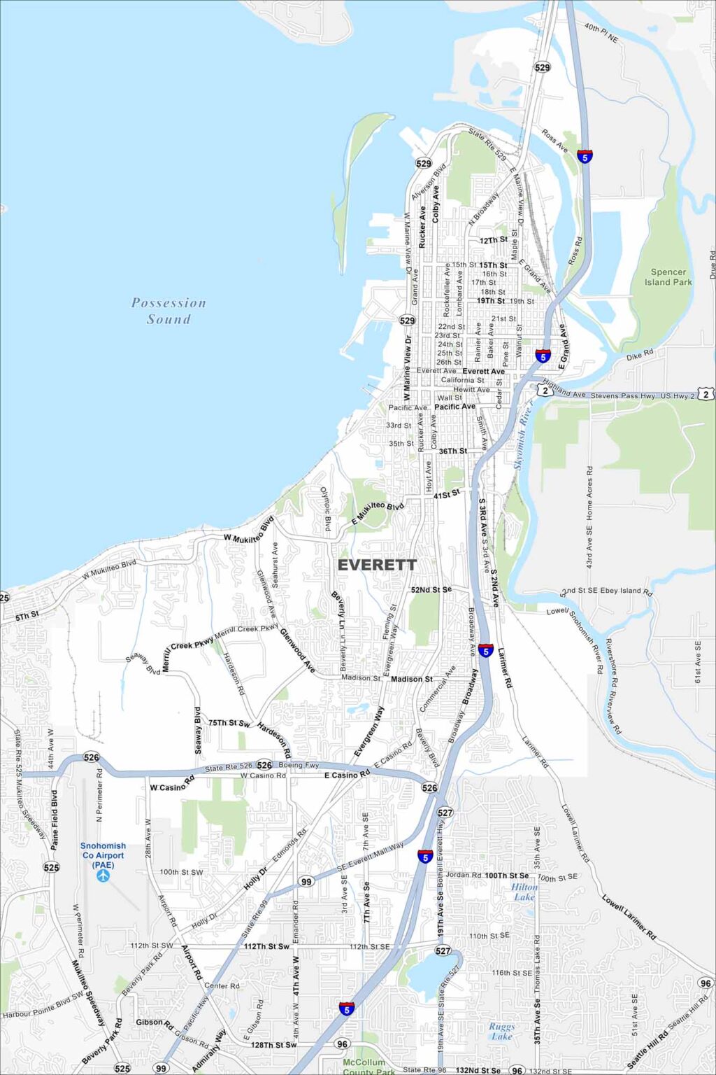 Map of Washington State - US Maps
