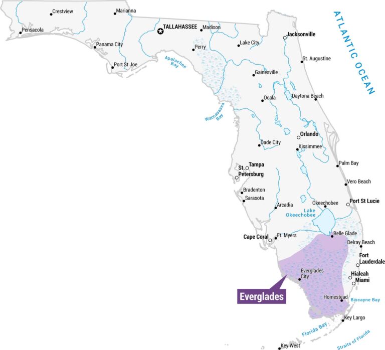 Florida Everglades Map - US Maps