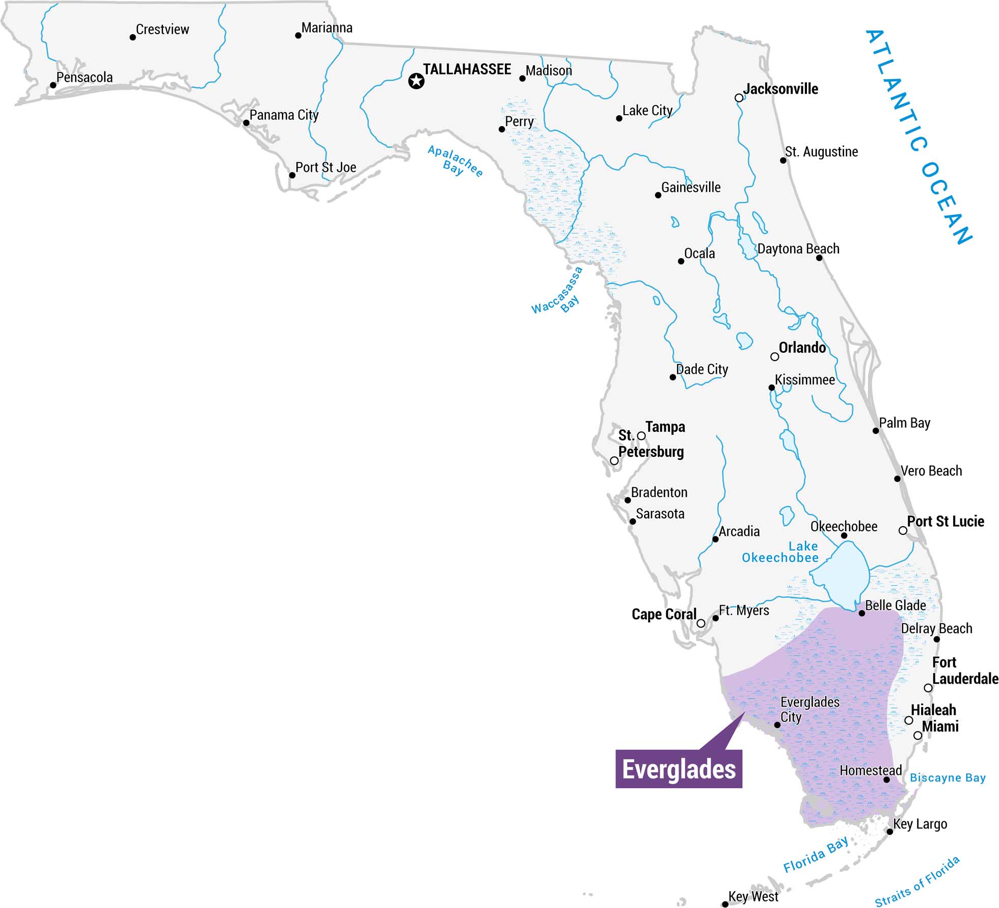 Florida Everglades Map - US Maps