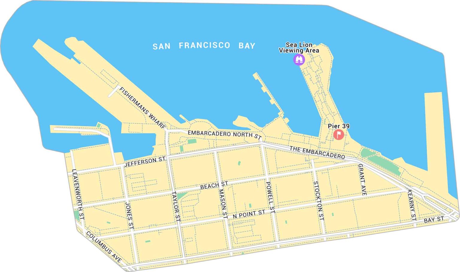 Fisherman's Wharf Map, San Francisco - US Maps
