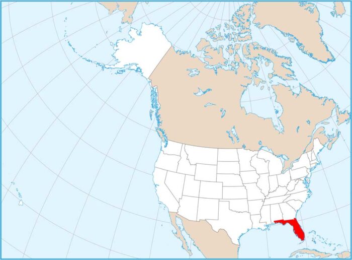 Florida Physical Map - US Maps