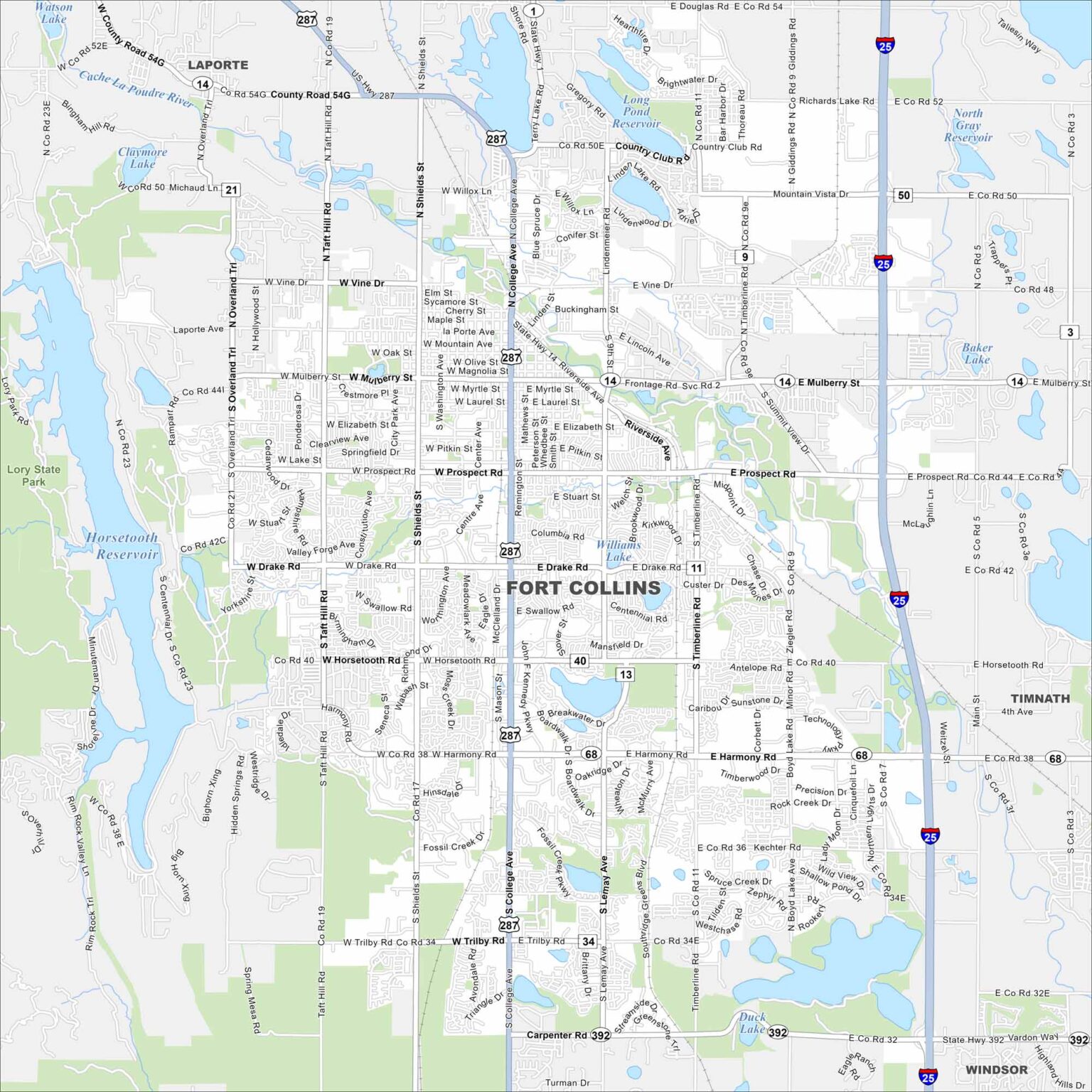 Map of Loveland, Colorado - US Maps