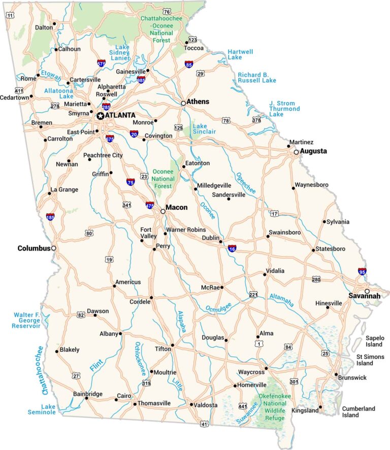 Map of Macon, Georgia - US Maps
