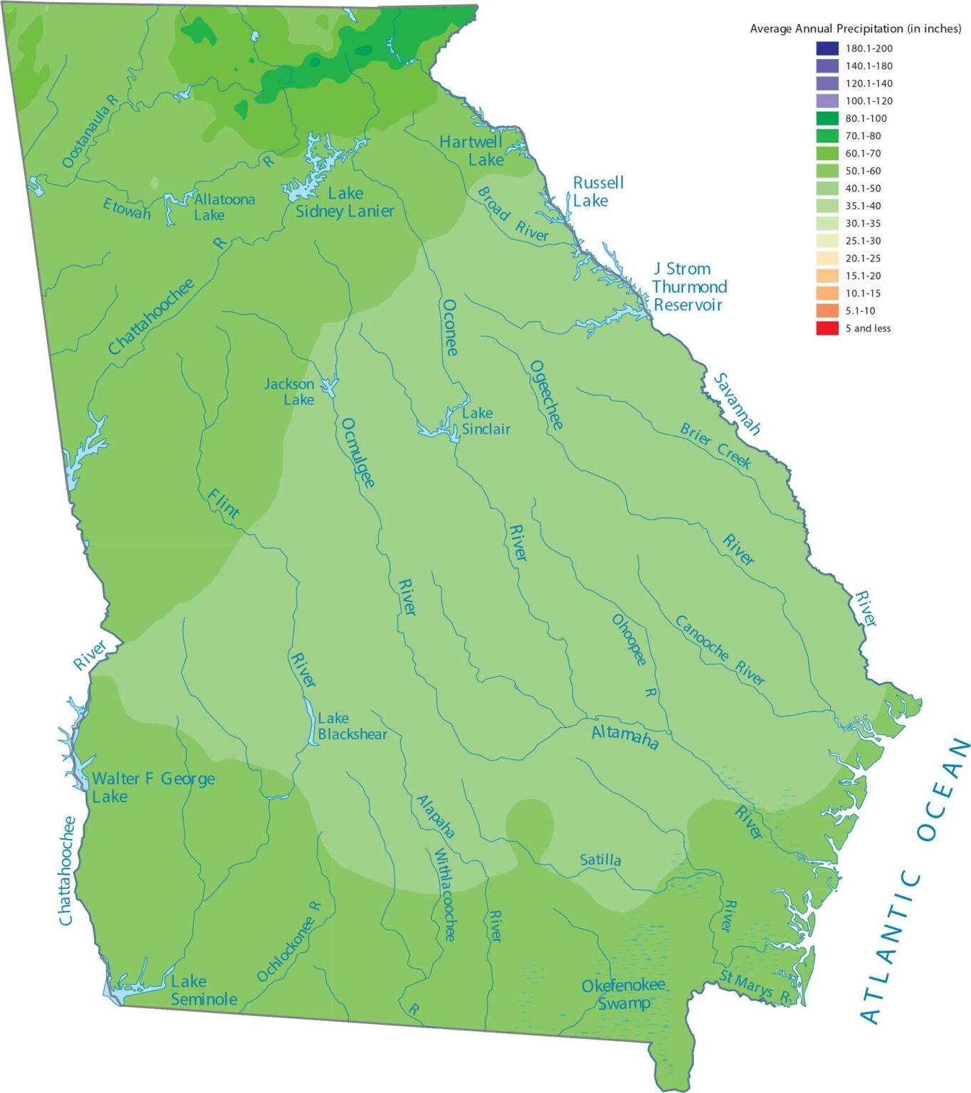 Map of Atlanta, Georgia - US Maps