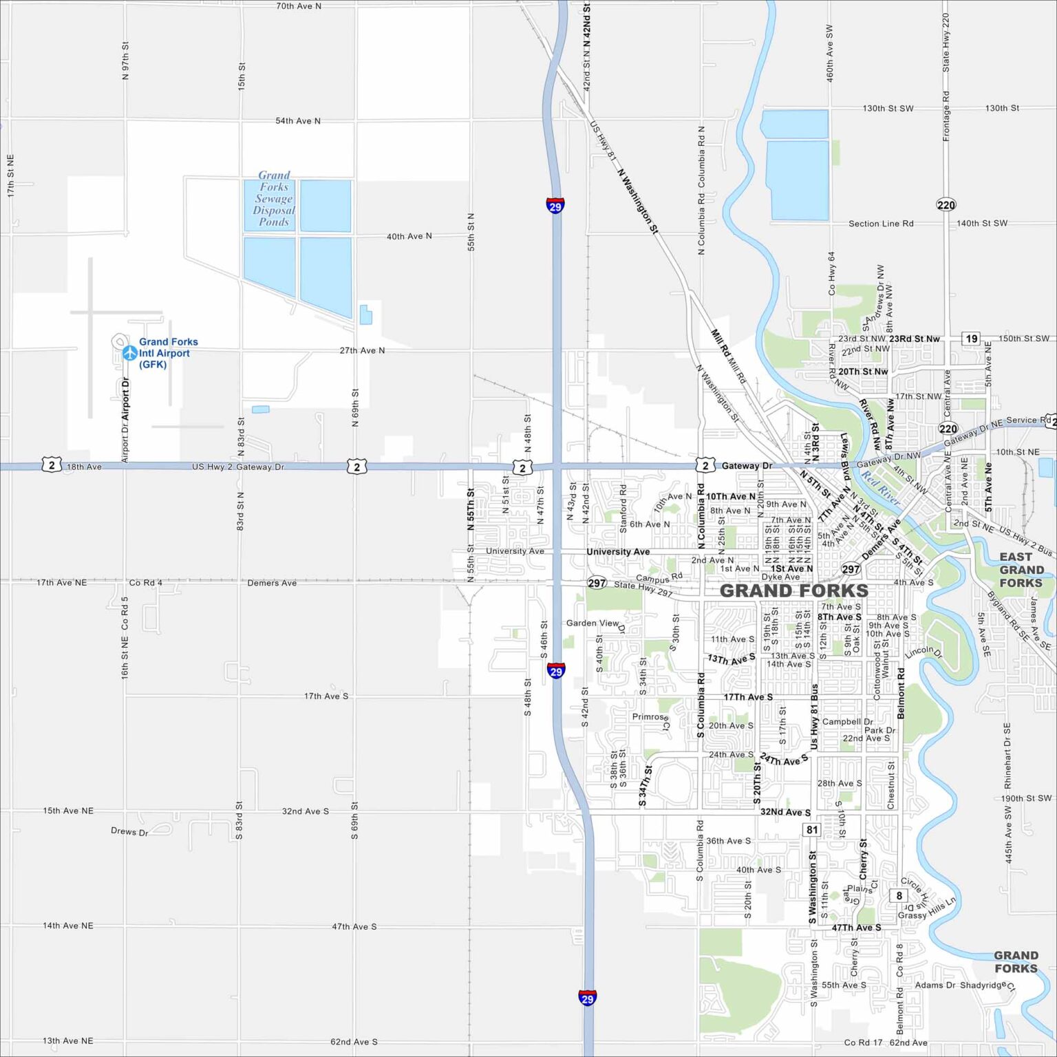 Map of Minot, North Dakota - US Maps