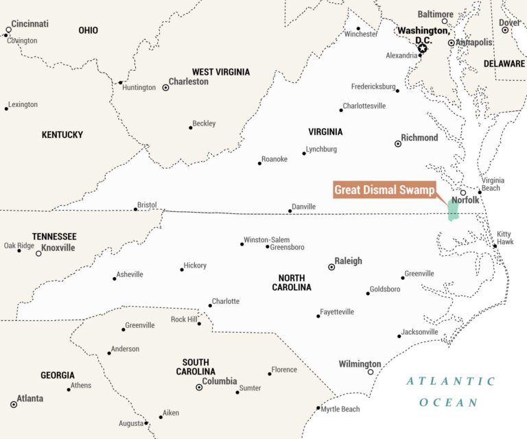 Great Dismal Swamp Map - US Maps