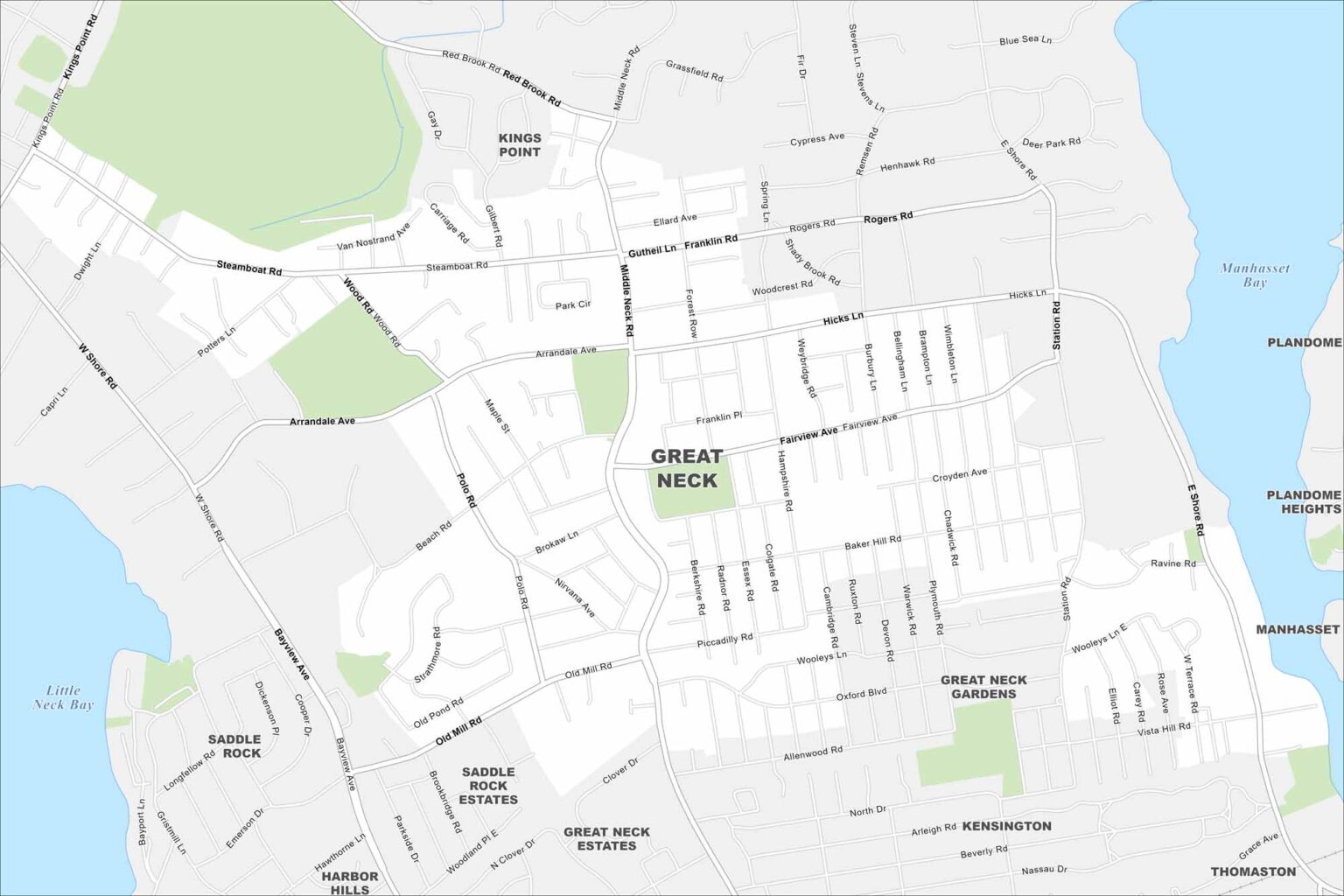 Map of Great Neck, New York - US Maps