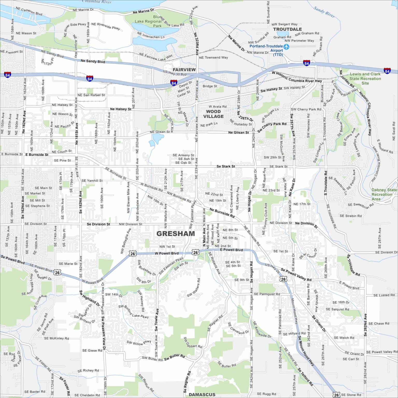 Map of Pendleton, Oregon - US Maps