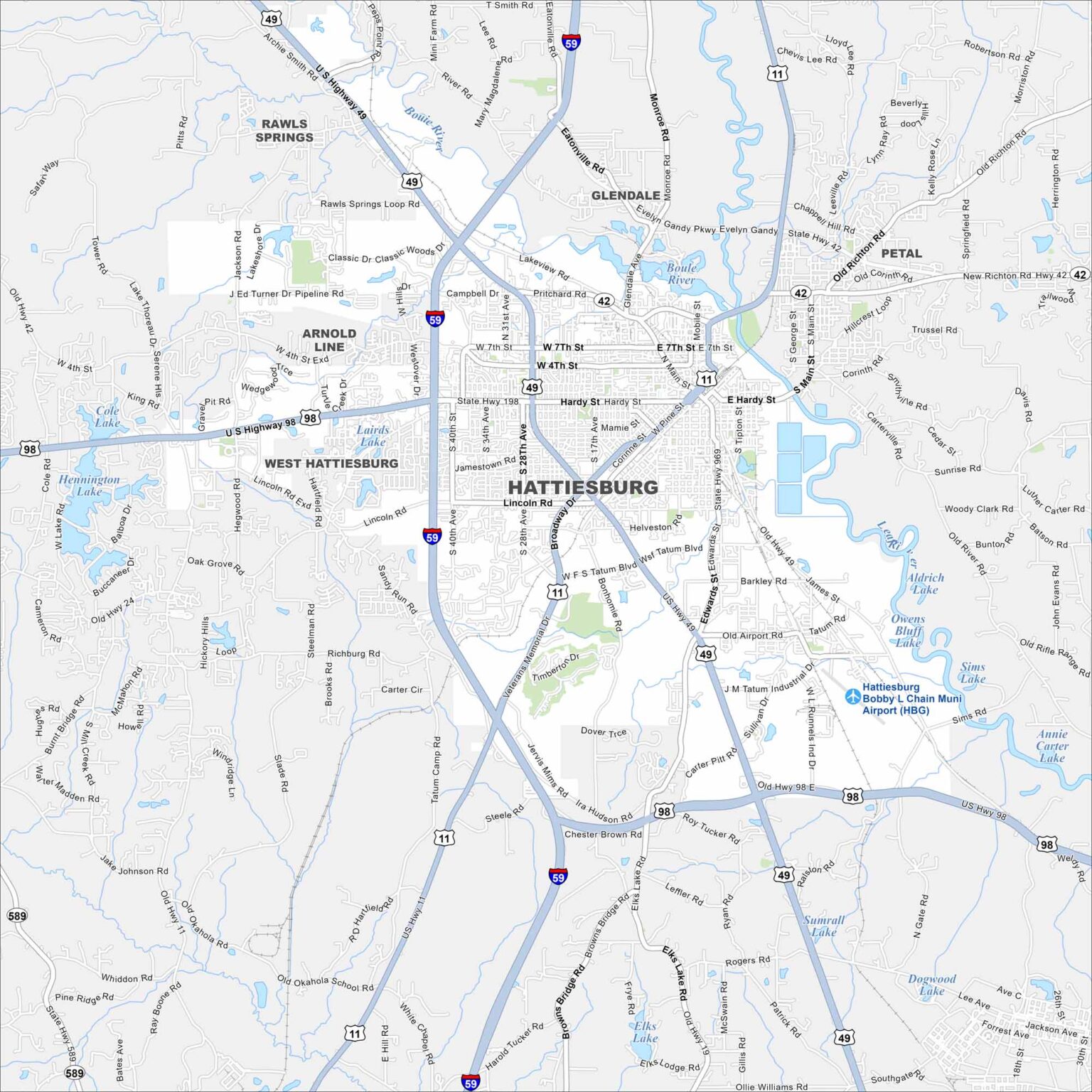 Map of Biloxi, Mississippi - US Maps