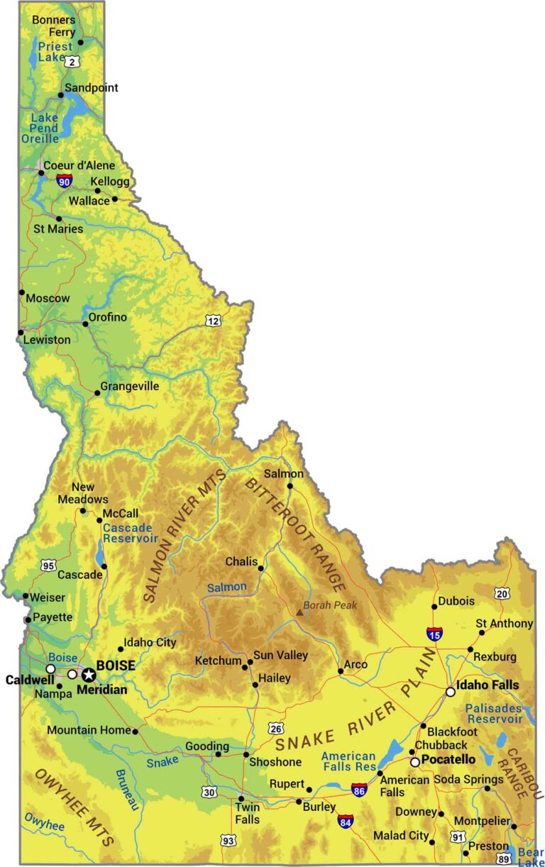 Map of Meridian, Idaho - US Maps