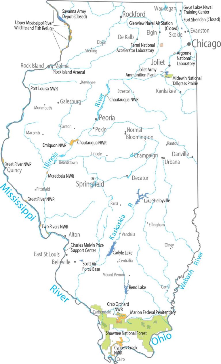 US National Forests Map - US Maps