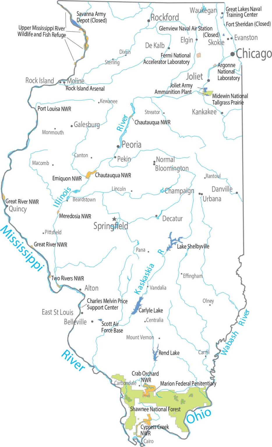 US National Forests Map - US Maps