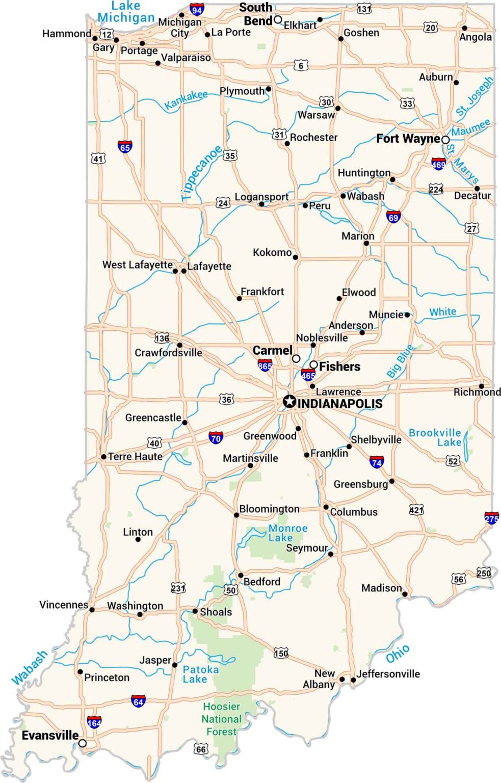 Map of Gary, Indiana - US Maps