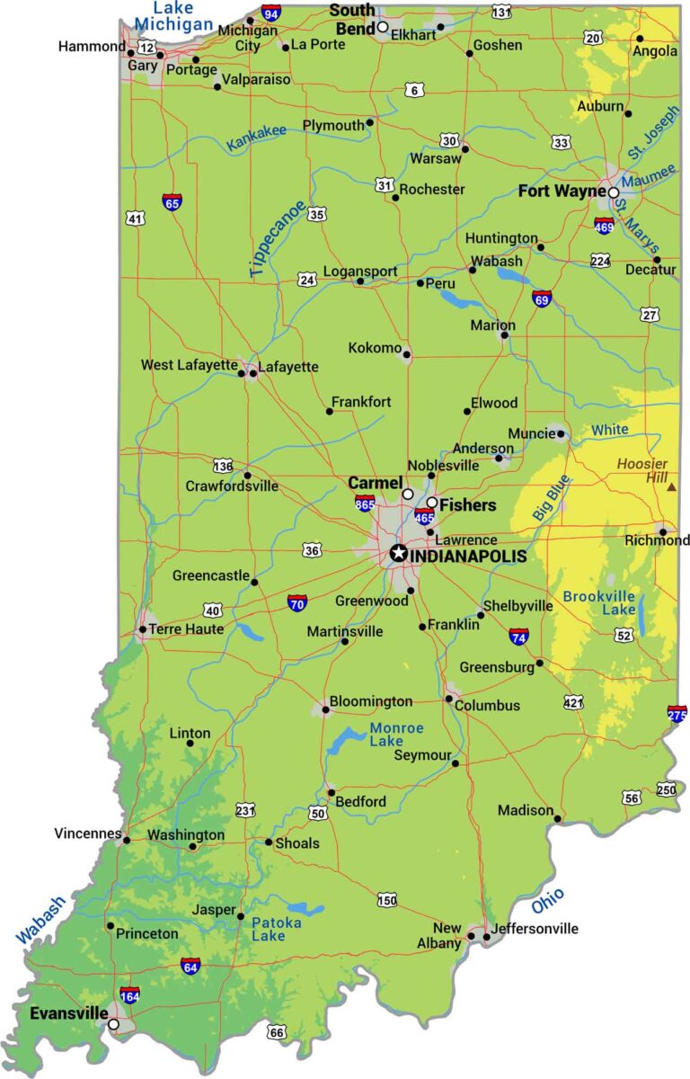 Map of Gary, Indiana - US Maps
