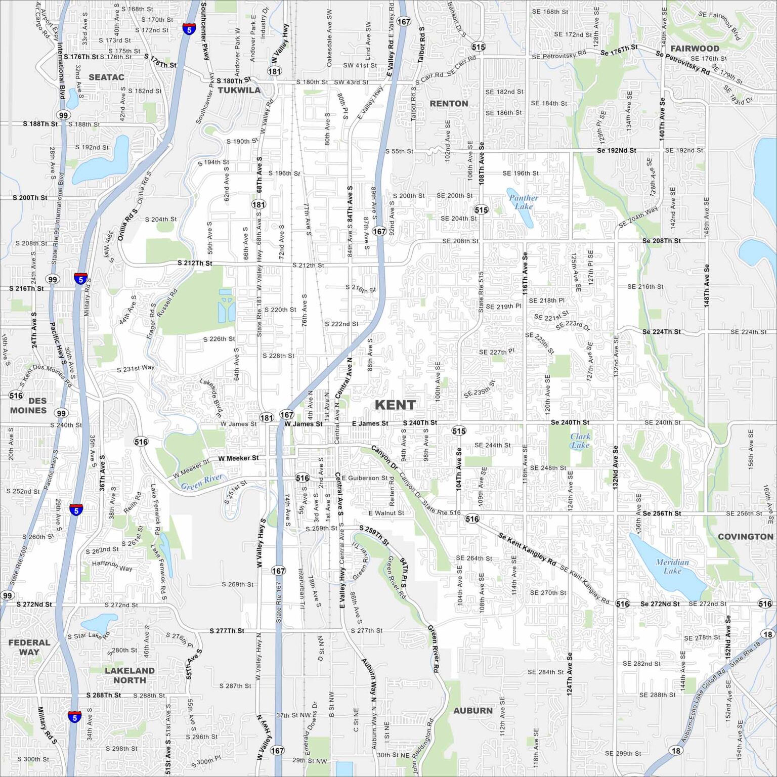 Map of Tacoma, Washington - US Maps