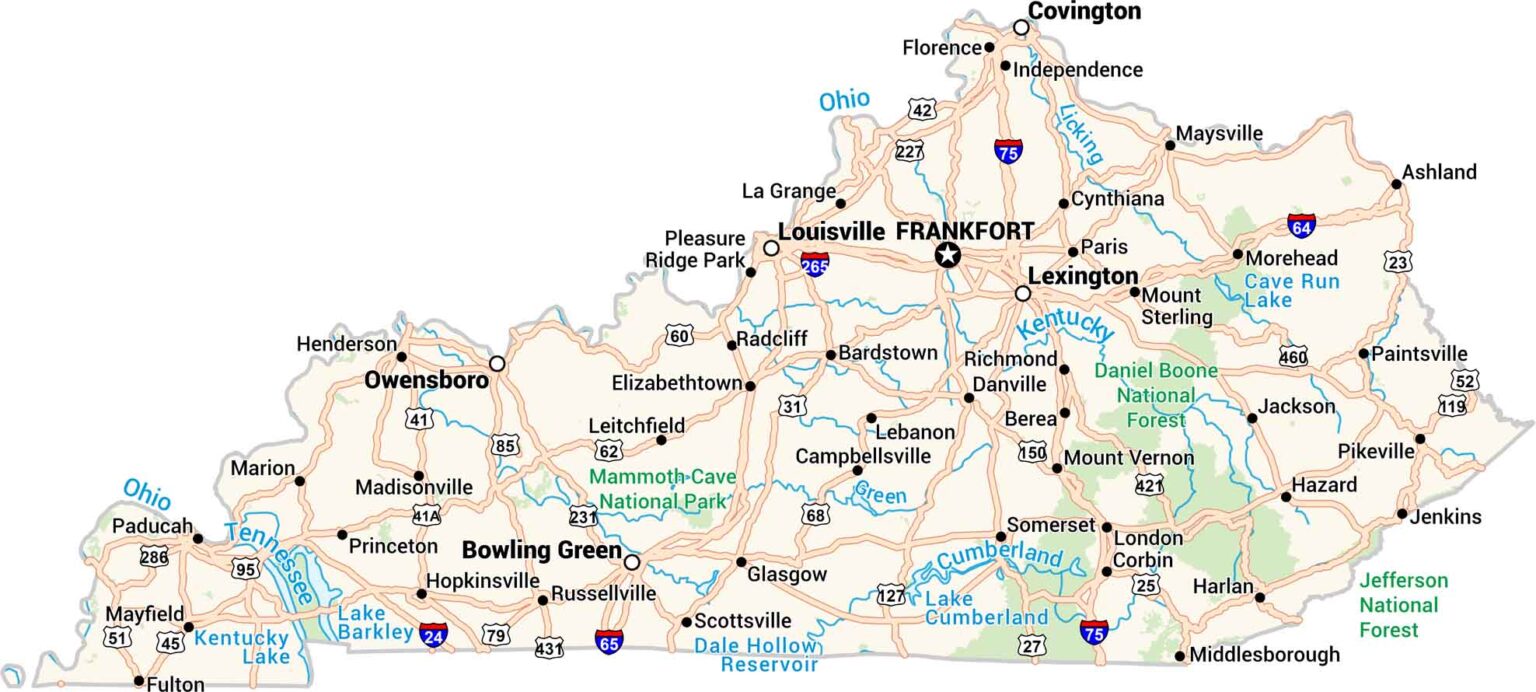 Map of Kentucky - US Maps