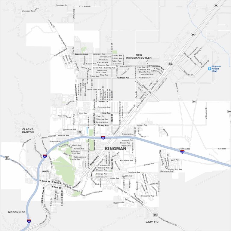 Map of Kingman, Arizona - US Maps