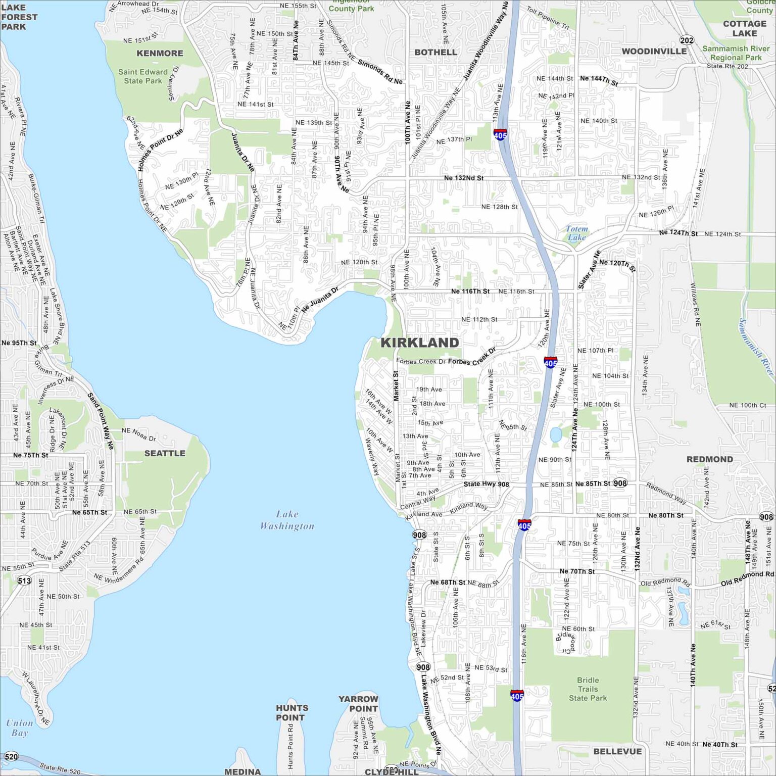 Map of Washington State - US Maps