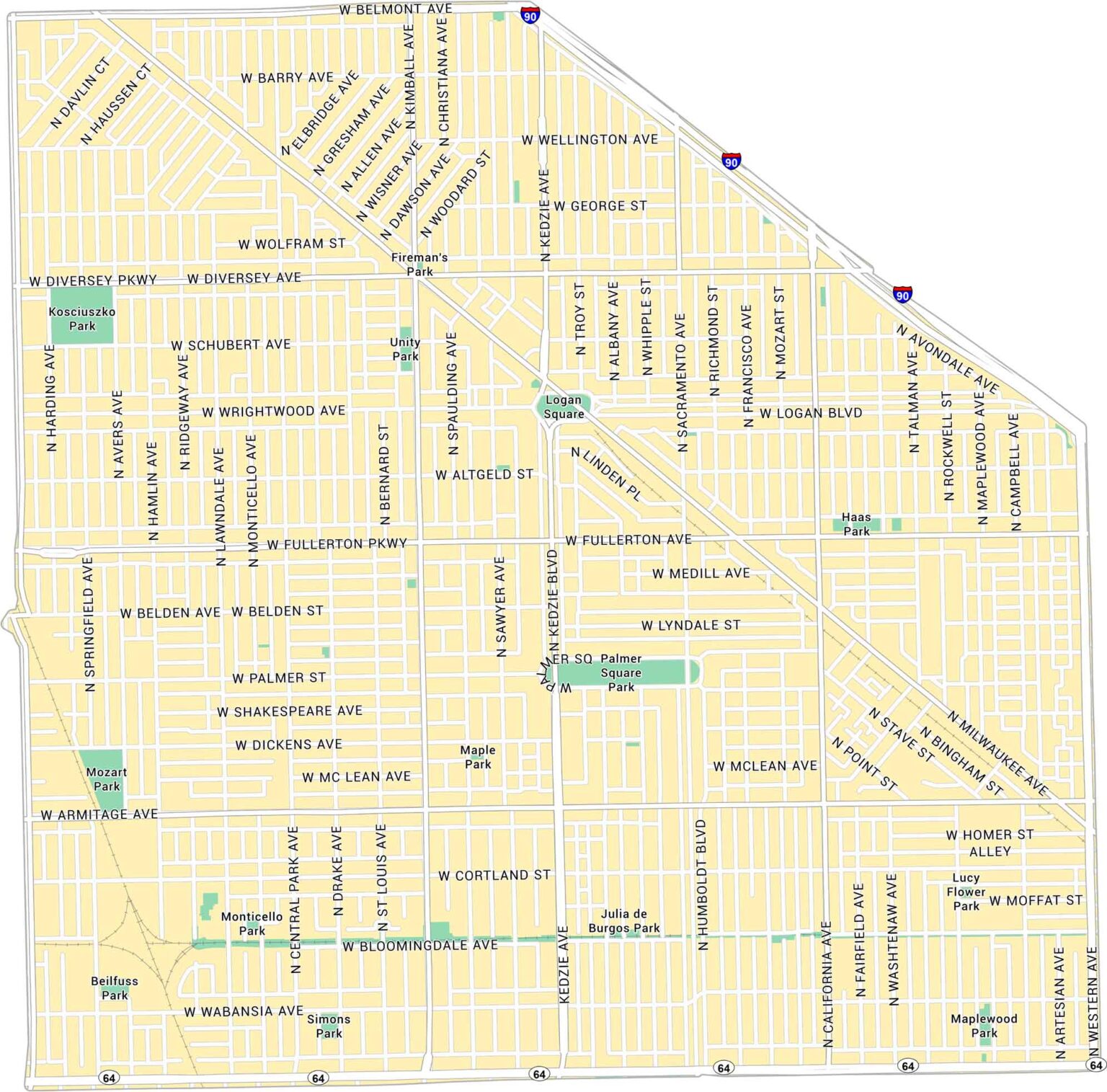 Map of Chicago, Illinois - US Maps