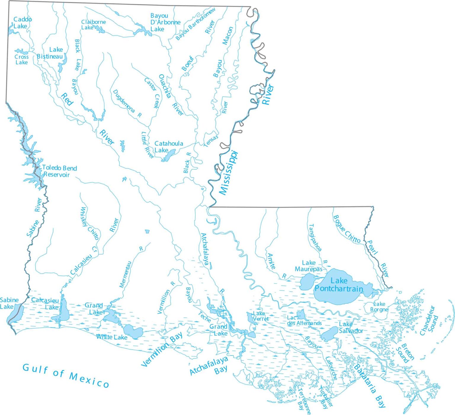 Map of Louisiana - US Maps