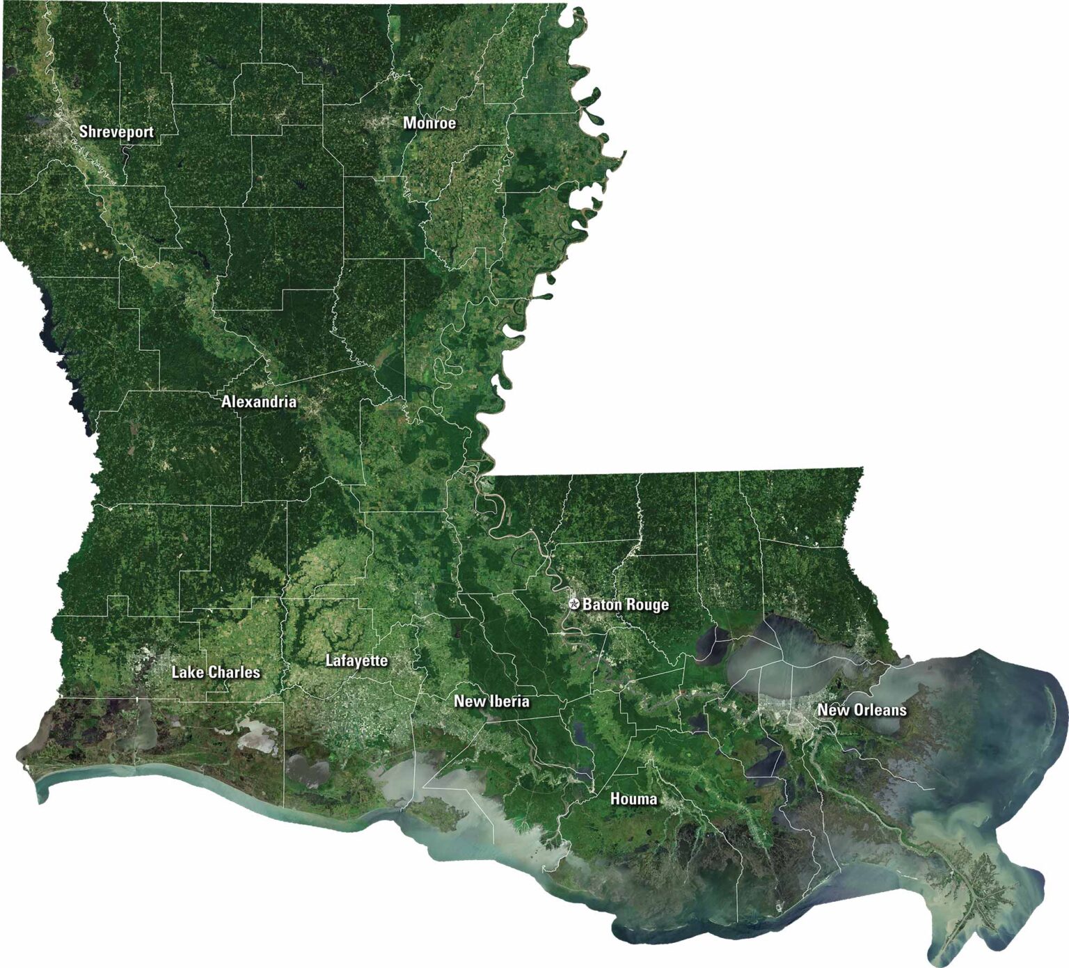 Louisiana Zip Code Map - US Maps