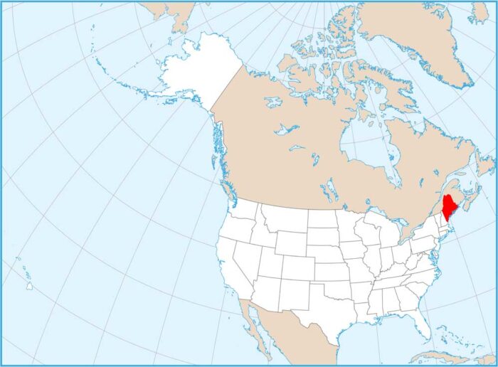 Maine Physical Map - US Maps