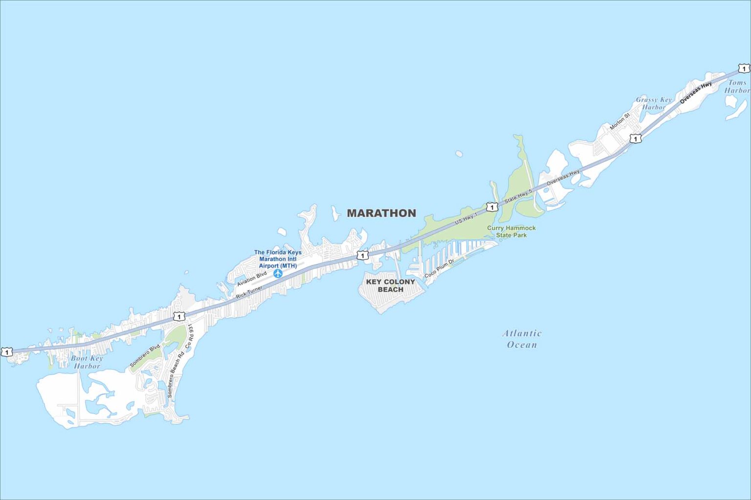Map of Marathon, Florida - US Maps