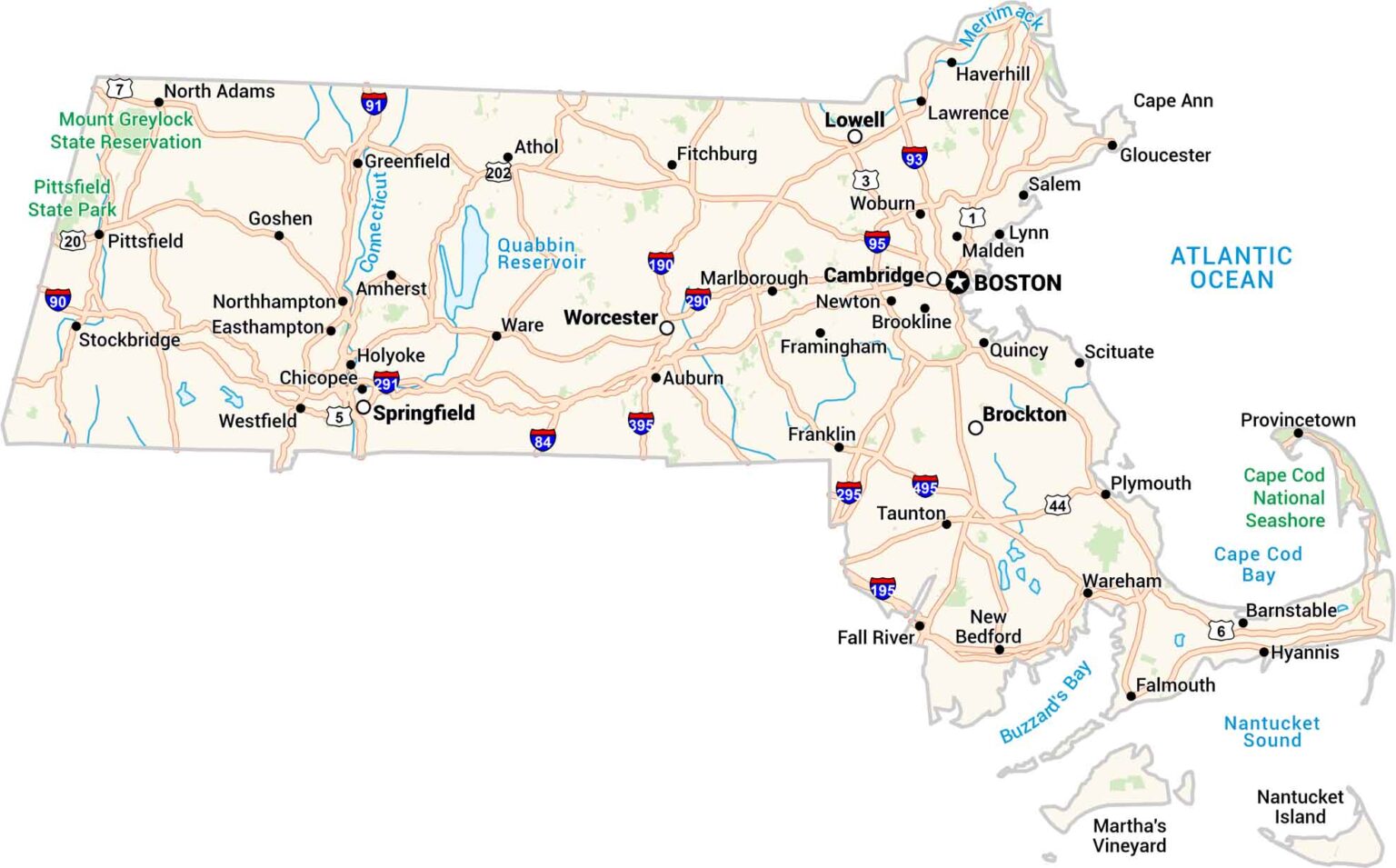 Map of Salem, Massachusetts - US Maps