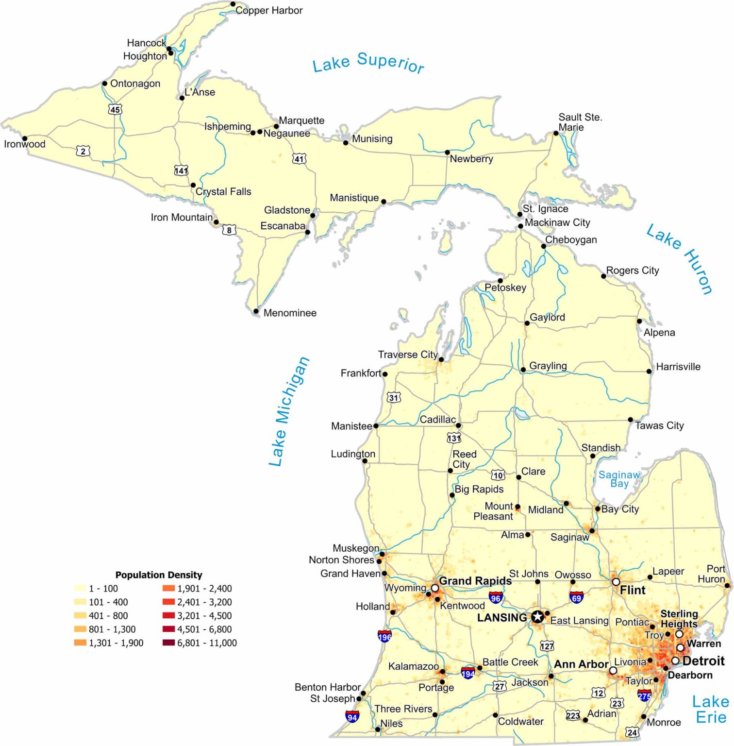 Map of Dearborn, Michigan - US Maps