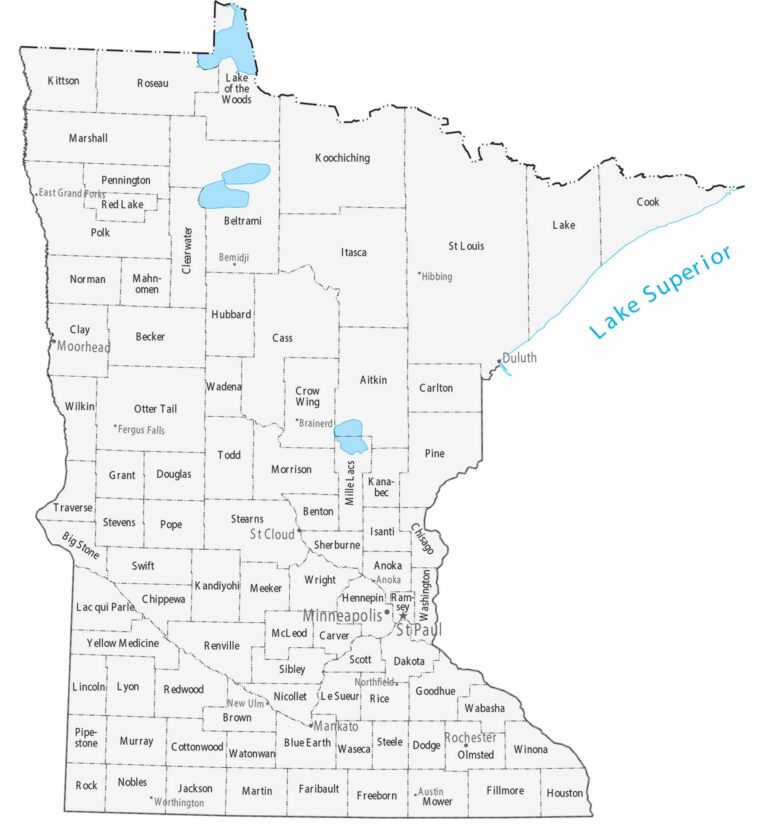 Minnesota Zip Code Map - US Maps