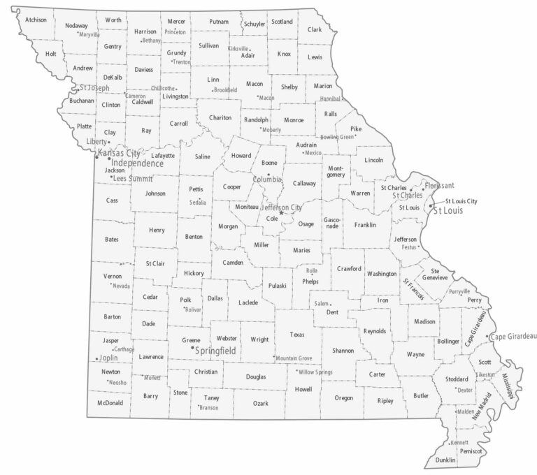 Map of Missouri - US Maps