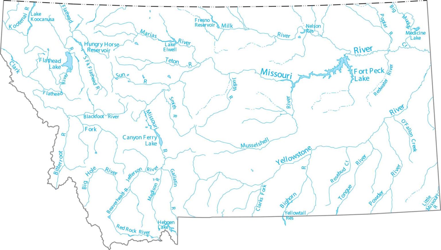 Montana Zip Code Map - US Maps