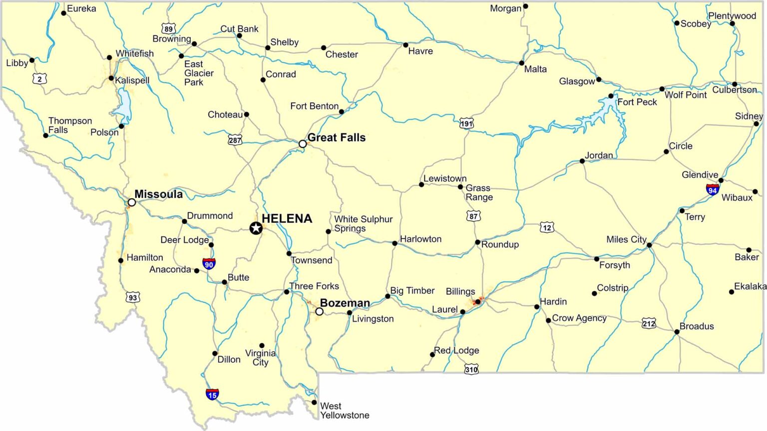 Map of Bozeman, Montana - US Maps