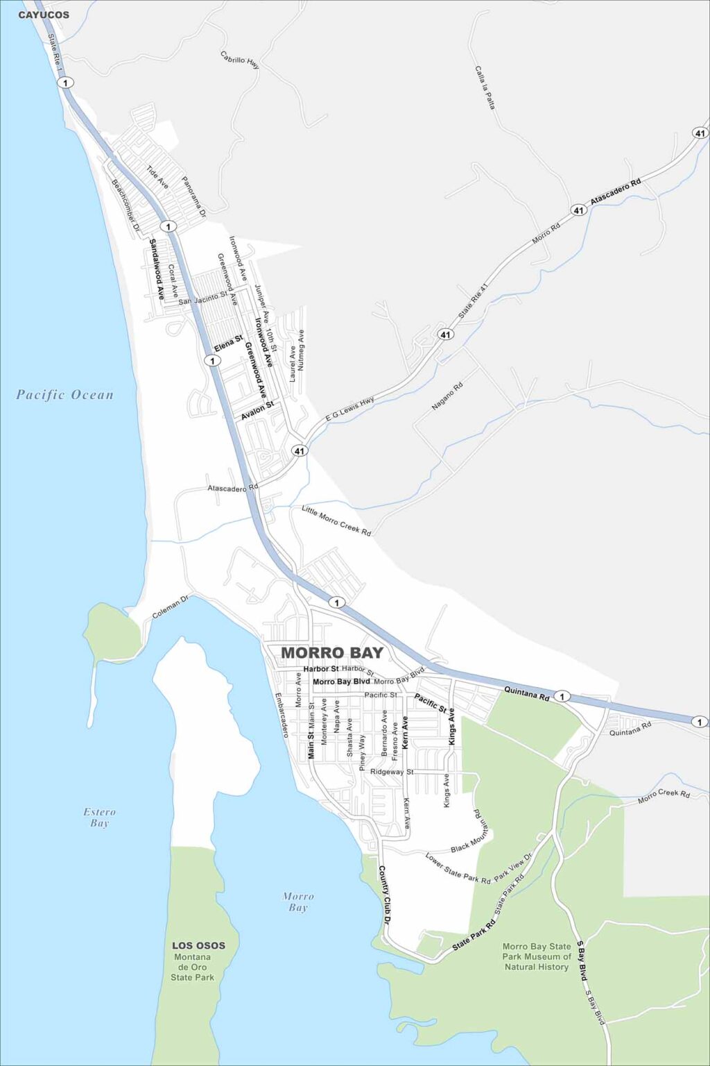 Exciting Map Of Morro Bay California Pictures